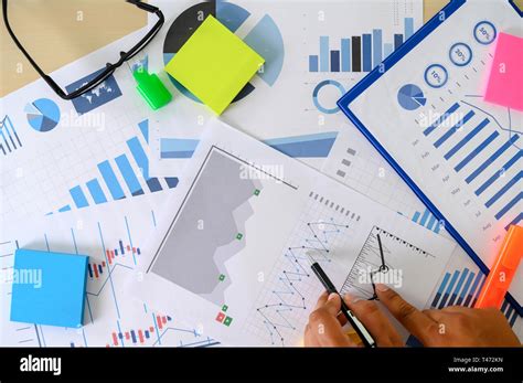 Research Stock Market Chart Paper For Analysis Brainstorm Meeting