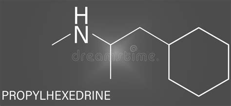 Propylhexedrine Molecule Used As Nasal Decongestant And Stimulant