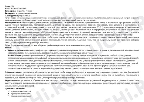 🟥 Заметки для презентации №26 по теме “План урока окружающего мира по теме В царстве грибов