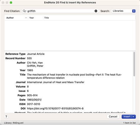 searching citations to insert with cwyw makes the list invisible