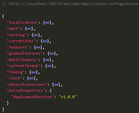 extending the application configuration endpoint