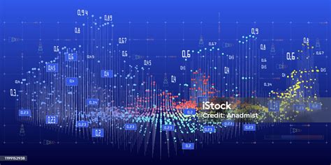 의사 결정 분석의 추상적 인 미래 지향적 인 개념 빅 데이터 양자 가상 암호화 인공 지능의 비즈니스 및 과학 시각화 블록 체인