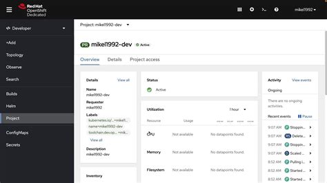 Demo OpenShift UI Overview KodeKloud Notes