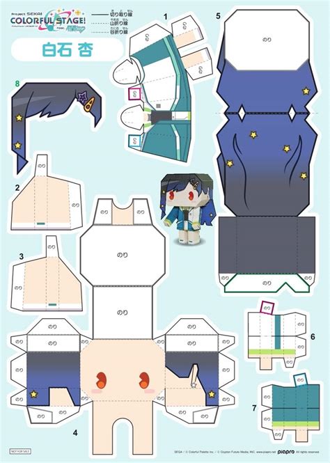 Pin by ꉂ ˊᗜˋ on Hatsune Miku Color Stage Paper crafts Paper doll