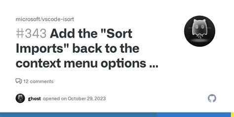 Add The Sort Imports Back To The Context Menu Options As Organize