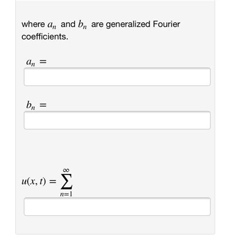 Solved 5 Points Use Generalized Fourier Series To Solve
