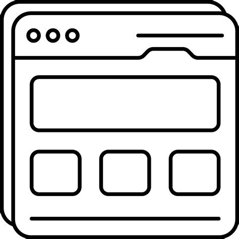 Web Layout Line Icons Design Style Vector Art At Vecteezy