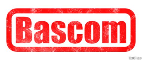 Bascom Text Effect And Logo Design Name