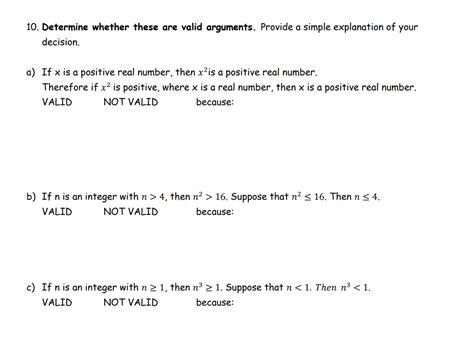 Solved Determine Whether These Are Valid Arguments Chegg