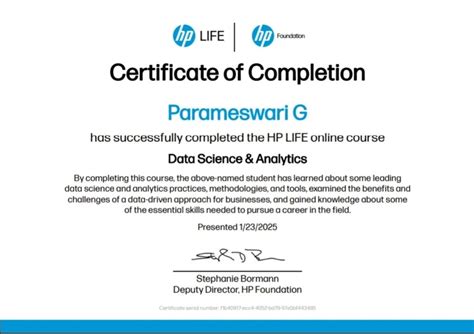 Datascience Analytics Professionaldevelopment Continuouslearning Parameswari G