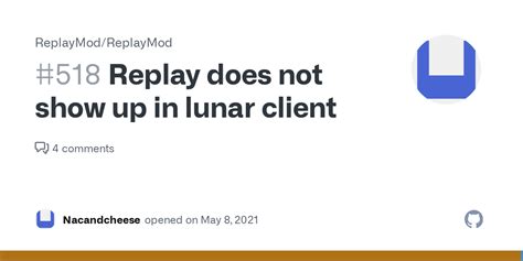 Replay Does Not Show Up In Lunar Client · Issue 518 · Replaymod