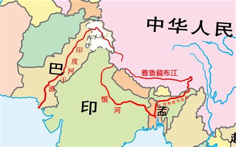 雅鲁藏布江地图 千图网