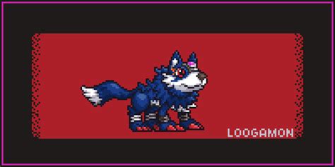 Digimon Seekers Loogamon Pixels By Fenrimon On Deviantart