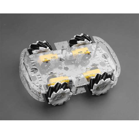 WD Smart Car Chassis DIY Kit Omni Mobile Dual Layer Platform With Omni Directional Wheels