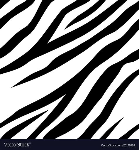 Seamless Pattern With Zebra Stripes Design Vector Image