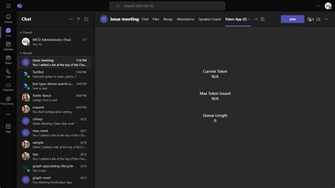 meeting token generator code samples microsoft learn