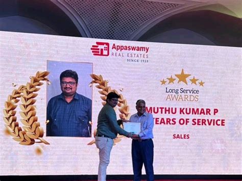Muthu Kumar P On Linkedin I Am Thrilled To Announce That I Have Received A Long Service Award From…
