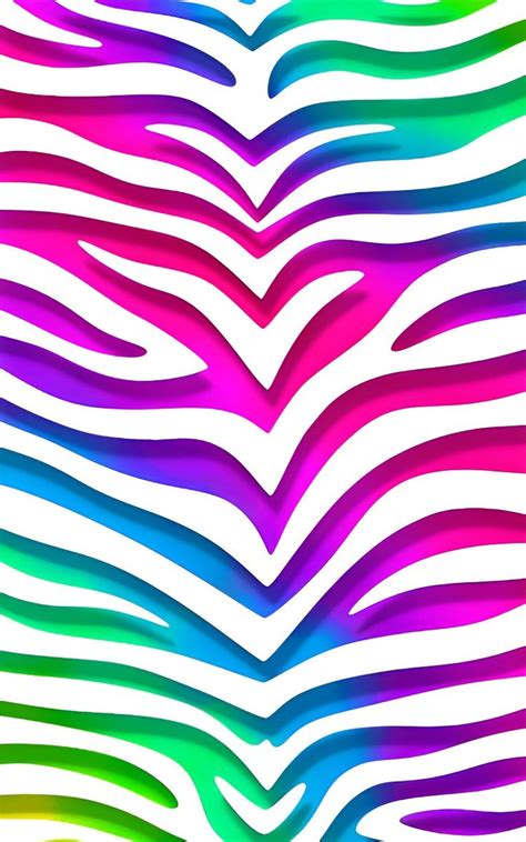 Colorful Zebra Print Pattern