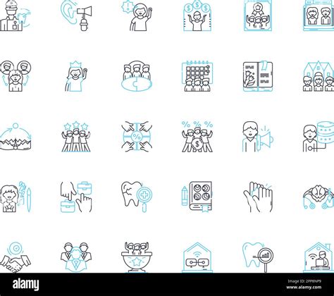 User Experience Linear Icons Set Empathy Intuitive Navigation