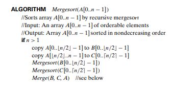 Solved Consider The Merge Sort Algorithm Which Is A Divide Chegg