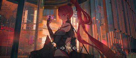 انمي، انمي بنات، اسود، ابيض، Pixiv، خلفية Hd