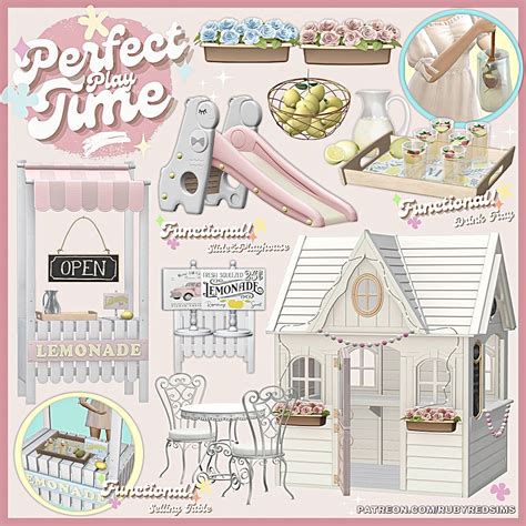 S4 Perfect Playtime 模擬市民4 美好的遊戲時光 Ruby Red Sims