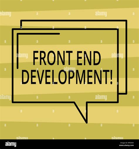 Text Sign Showing Front End Development Conceptual Photo Altering Data