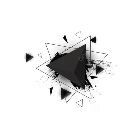 Vector Image Of Geometric Background With Abstract Black Triangular Pyramid Vector Internet