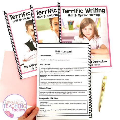 Third Grade Writing Curriculum Terrific Teaching Tactics