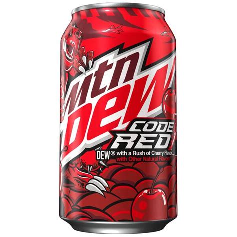 Mountain Dew Code Red Intense Cherry Flavor In A Oz Can Beverage For You