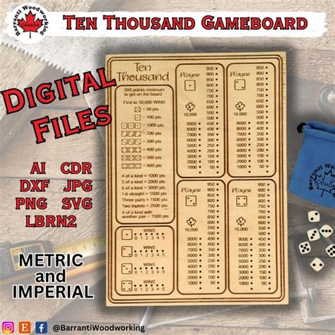 Farkle Board Svg File Only Etsy Canada