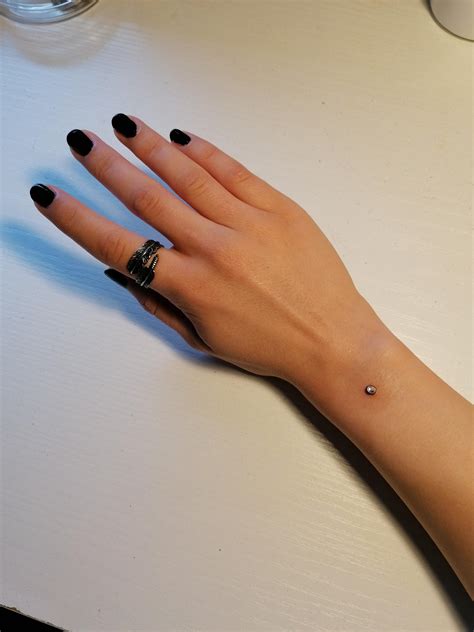Finger Dermal Piercing