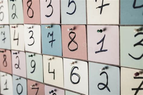 Font Of Numbers Abstract Background Of Color Numbers For Card Or Print