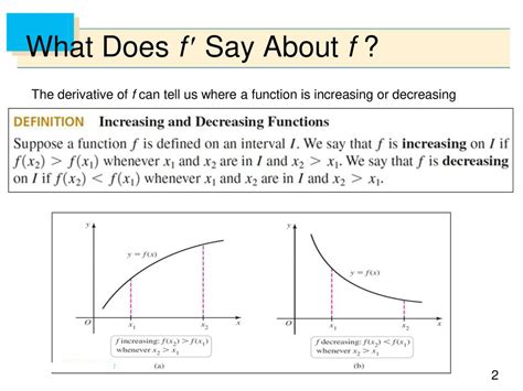 Relationship Between First Derivative Second Derivative And The Shape Of A Graph Ppt Download