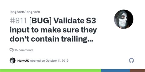 Validate S3 Input To Make Sure They Dont Contain Trailing Newline Or
