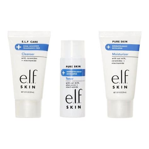 Elf Pure Skin Back To Basics Mini Kit 3 Piece Skin Cleanser