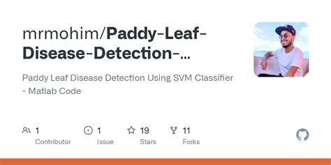 github mrmohim paddy leaf disease detection using svm classifier