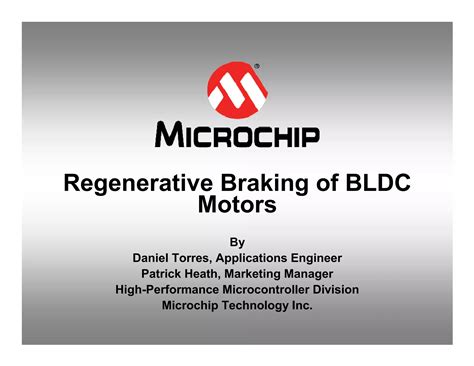 Regenerative Braking Of Bldc Motors Pdf