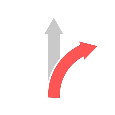 Premium Vector Two Arrows Pointing In Different Directions Choice Of