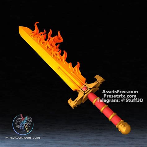 Flaming Sword Free High Quality Models
