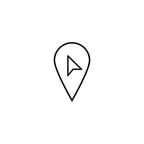 Vector Symbol Drawn With Black Thin Line Simple Monochrome Sign Perfect For Articles Books