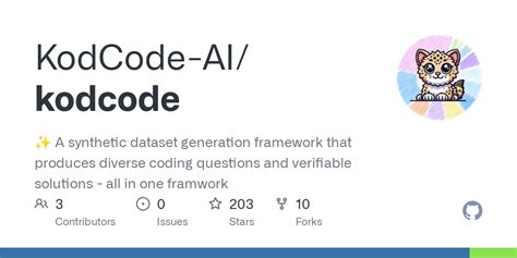 Github Kodcode Ai Kodcode A Synthetic Dataset Generation Framework
