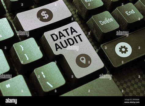 Sign Displaying Data Audit Business Concept Auditing Of Data To Assess Its Quality For A