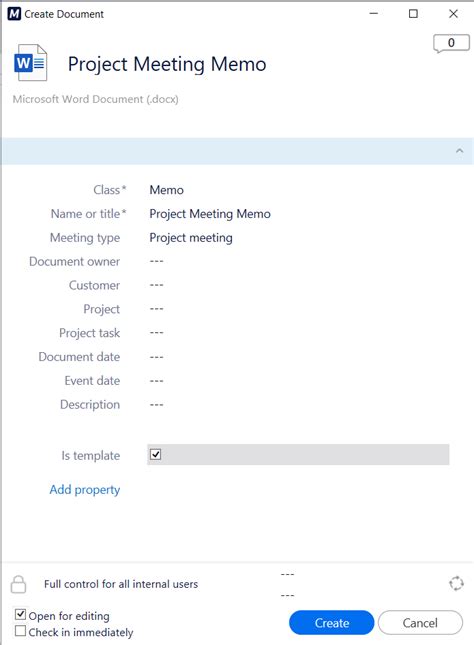 How To Use And Create Document Templates M Files Help Center
