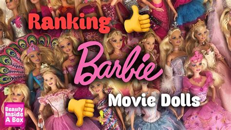 Ranking Every Barbie Movie Doll Youtube