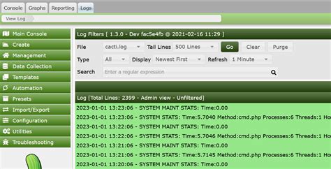 130 Qa Going To The Clog Tab And Pressing The Tab A Second Time Opens The Console Menu