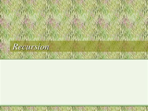 ppt recursion powerpoint presentation free download id 8828704
