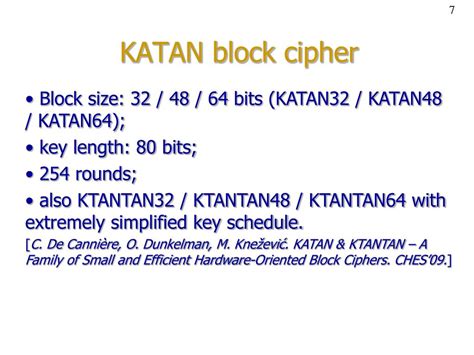 Ppt Energy Efficient Cryptography Application Of Katan Powerpoint Presentation Id962926