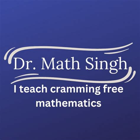 Dr Math Singh English Youtube