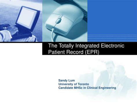 Ppt The Totally Integrated Electronic Patient Record Epr Powerpoint Presentation Id 774379